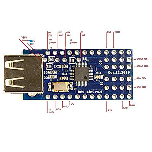 HiLetgo 2.0 ADK Mini USB Host Shield SLR Development Tool Compatible SPI Interface for Arduino
