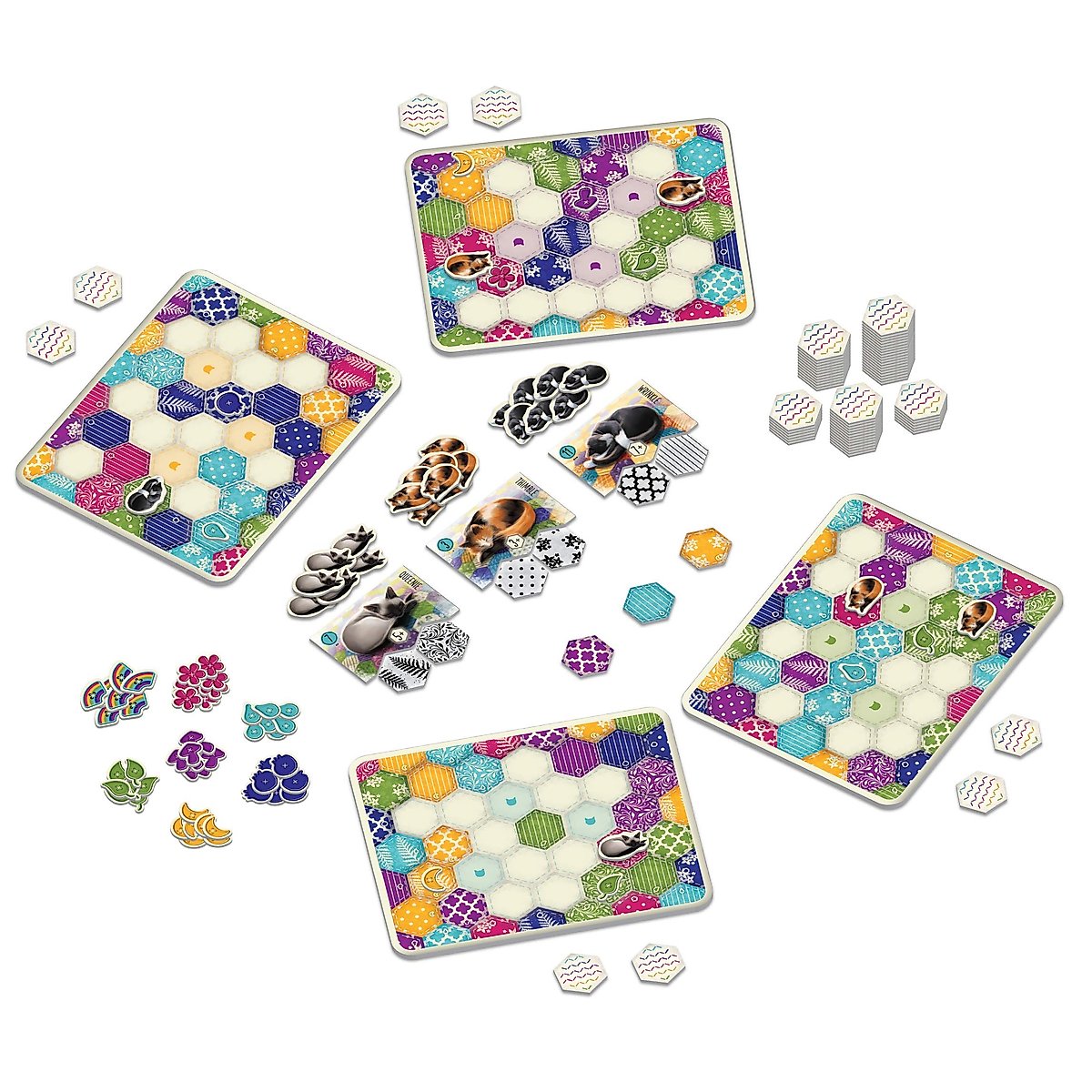 AEG & Flatout Games | Calico - Award Winning Board Game for the Whole Family | From the Creators of Cascadia | Easy to Learn | Quick to Play | Make Quilts and Attract Cats! | Ages 10 and up