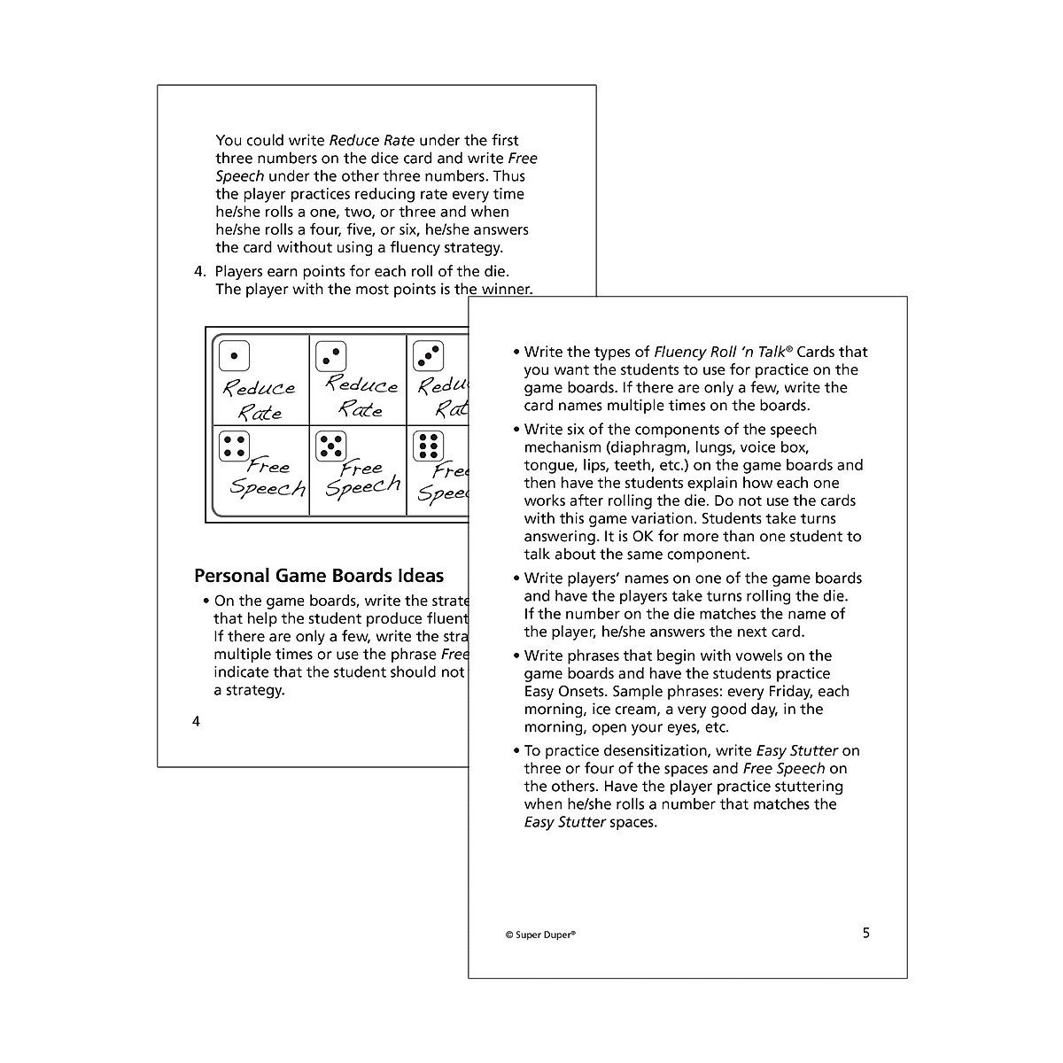 Super Duper Publications | Fluency Roll 'n Talk® Open-Ended Dice Game | Educational Learning Resource for Children