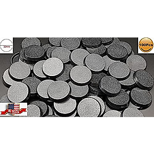 EEcliP 100pcs Round Plastic Model Bases 32mm or 1.3inch for Gaming Miniatures or Wargames Table Games MB432