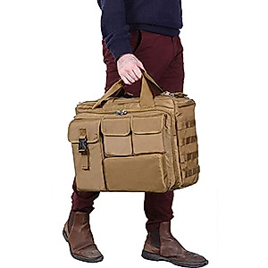 LS Military Style Tactical Messenger Bag │ Fits 17” Laptop │ Take Your Office With You