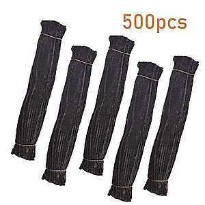AGOOBO 500 Pcs Black Pipe Cleaners,12 inch Chenille Stems for DIY Art Creative Crafts Decorations