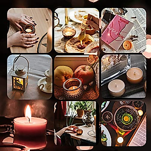 50pcs Tea Light Candle Cup,Plastic Clear Candle Cup Holders,Heart Square Round Shapes Tealight Cups,50pc Candle Wicks for DIY Candle Making