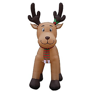 Jumbo 15 Foot Christmas Inflatable Reindeer Decoration