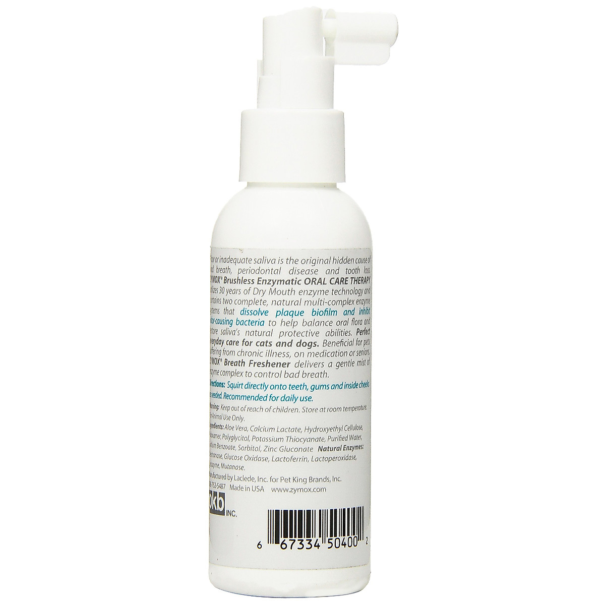 Oratene Brushless Oral Care Breath Freshener for Dogs and Cats, 4oz