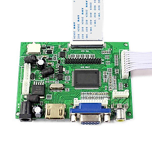 HDMI VGA 2AV LCD Controller Board Work for 6.2" 7" 8" CLAA062LA01CW HSD070IDW1-C00 HSD080IDW1 800x480 60Pins LCD Panel