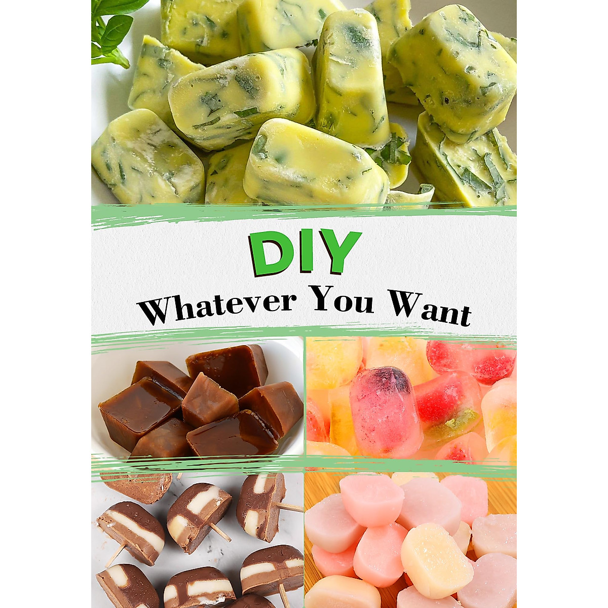 DOQAUS Ice Cube Tray with Lid and Bin, 4 Pack Ice Trays for Freezer, Easy Ice Pop Out Silicone Ice Cube Trays for Freezer with Cover, Stackable Storage Compact Ice Bucket Kits for Popsicles