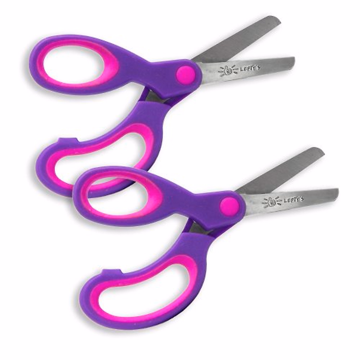 Lefty's Left Handed Child Size Blunt Tip Scissors (Purple with Pink)