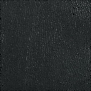 OSP Home Furnishings Pacific Loveseat with Padded Box Spring Seats and Silver Finish Legs, Black Vinyl