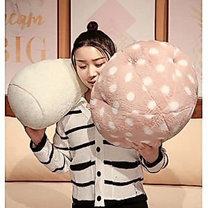 Hofun4U Mushroom Plush Pillow - 39 inch Mushroom Shaped Stuffed Long Body Pillow - Polka Dot Mushroom Plush - Christmas Birthday Gifts Choice Sofa Home Decoration (Pink)