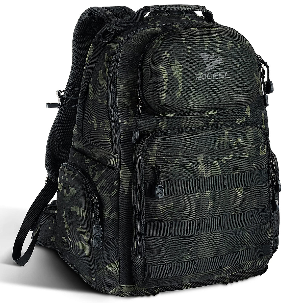 Rodeel Large Storage Backpack Fishing Hiking Tackle Backpack, Saltwater Resistant Fishing Bags