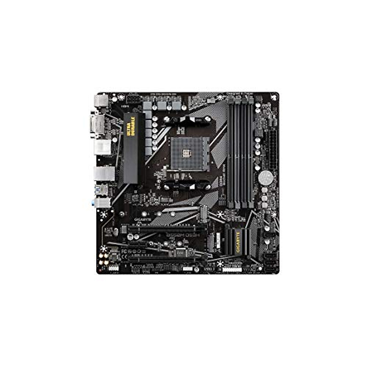 GIGABYTE B550M DS3H (AM4 AMD/B550/Micro ATX/Dual M.2/SATA 6Gb/s/USB 3.2 Gen 1/PCIe 4.0/HMDI/DVI/DDR4/Motherboard)
