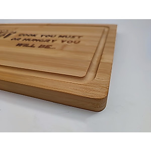 YUKEI Yoda Cook You Must or Hungry You Will Be 15'' x 9.4'' Chopping Board