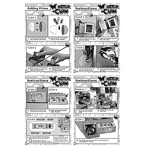 JOYIN 32Pcs Claw Machine Toys with Lights & Sounds, Mini Arcade Machine with 10 Plush Animal Characters and 8 Capsules, Electronic Claw Game Vending Grabber Machine for Kids Birthday Gift