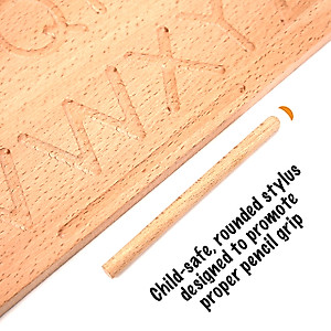 Montessori Mama Alphabet Tracing Board | Learn to Write Letter Boards | Educational Toys Preschool Learning | Reversible Wooden Letters Alphabet Toys