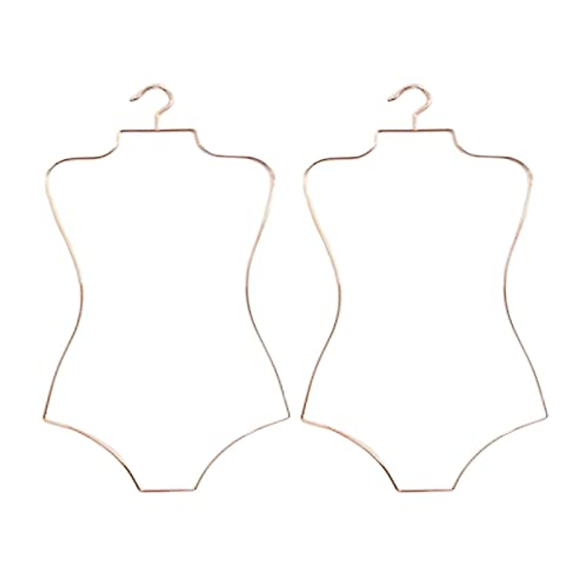 ＫＬＫＣＭＳ 2pcs Body Shape Bikini Swimsuit Hanger, Kids Clothes Hanger Bathing Suit Hanger for Cloakroom Bedroom Laundry Closet Home