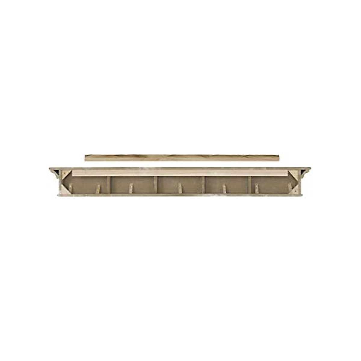 Pearl Mantels 610-72 Henry Mantel Shelf MDF, 72", White Paint
