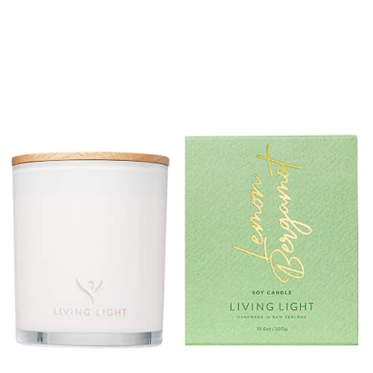 Living Light Luxury Soy Candles (Lemon Bergamot, Large)