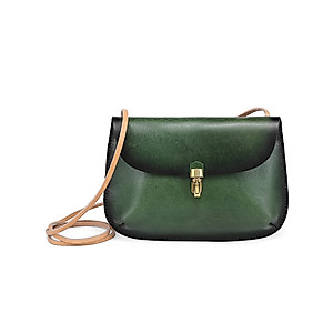 OLD TREND Ada Leather Crossbody Bag (Green Ombre)