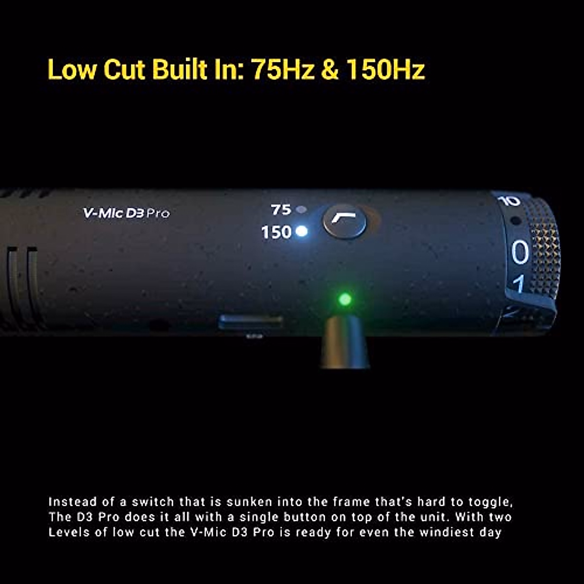 Deity V-Mic D3 Pro Super-Cardioid Directional Shotgun Microphone with Rycote Shockmount for DSLRs, Camcorders, Smartphones, Tablets, Handy Recorders, Laptop and Bodypack Transmitters