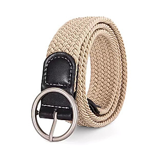 Swtddy 2 Pack Women's Stretch Braided Web Belts Elastic For Jeans Casual Pants Dresses Belt