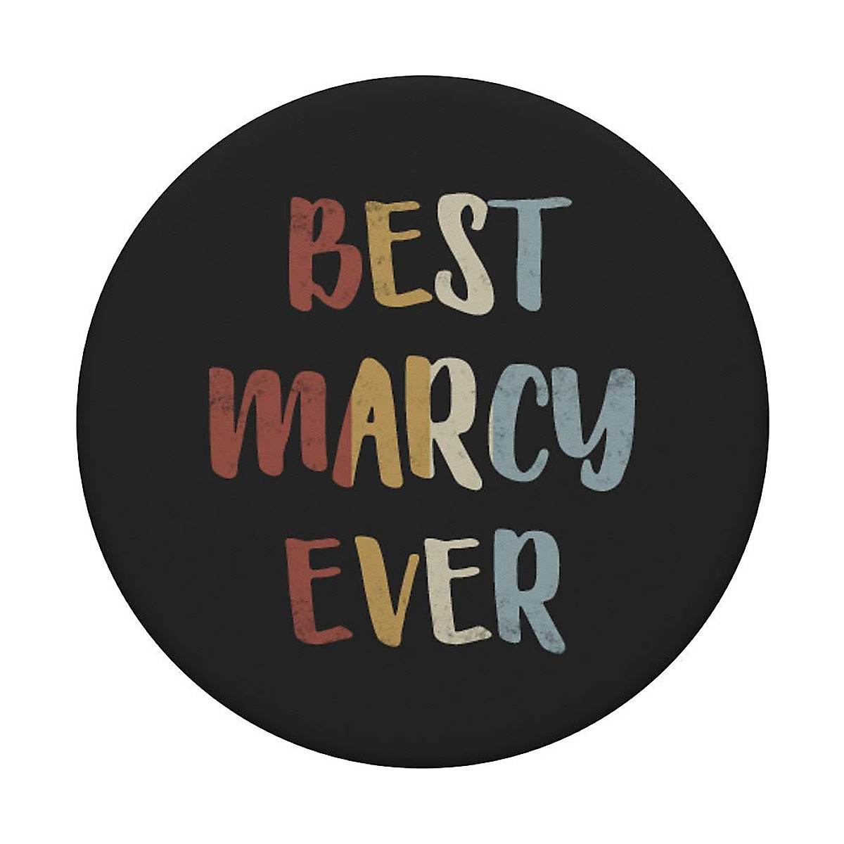 Best Marcy Ever Gray Black First Name PopSockets PopGrip: Swappable Grip for Phones & Tablets