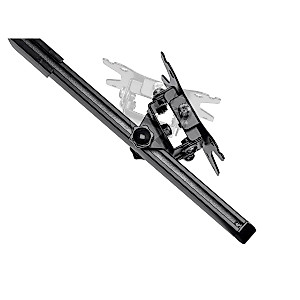 Monoprice Triple Monitor Pyramid Free Standing Desk Mount 1534; - 3034;, Black, Model:115707