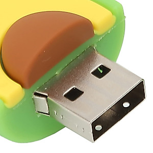 U Disk USB2.0 Cute, Cartoon Avocado Flash Drive Pattern Gift Computer Memory Accessories for Computer Thumb Drive USB Jump Drive Data Storage Business Gift(128GB)