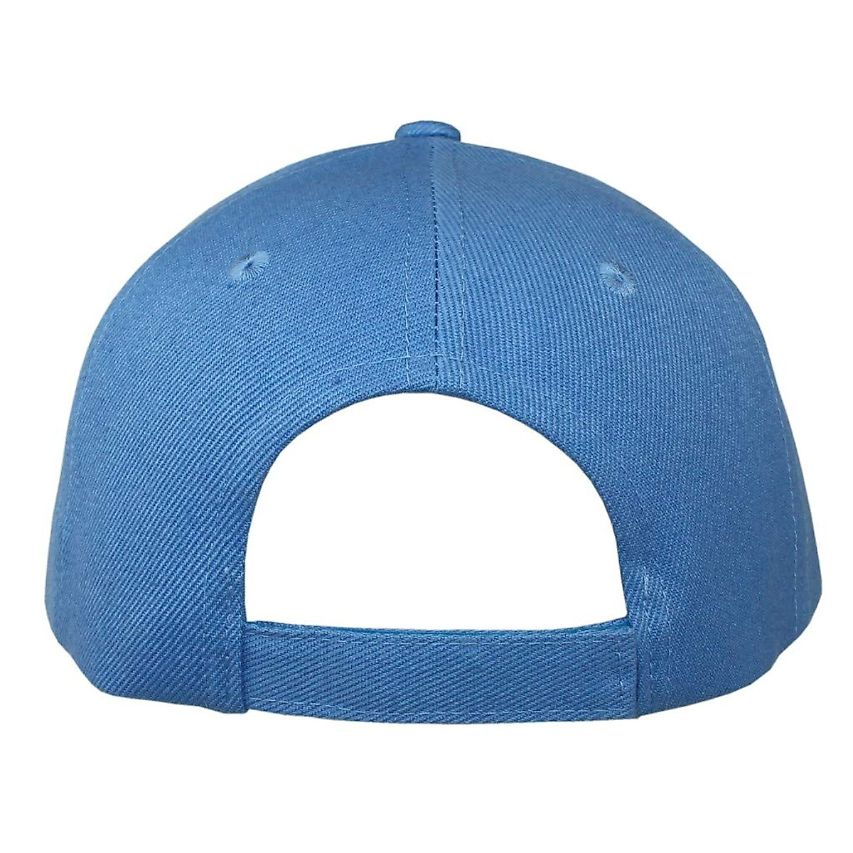 Basic Classic Acrylic Plain Hat Women Unisex Adjustable Velcro Closure Baseball Cap Men (Sky Blue)