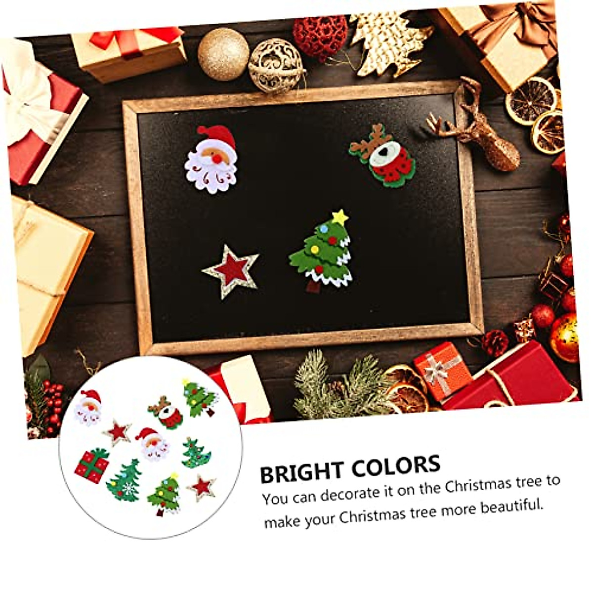 Totority Felt Applique Ornament Kits 10pcs Christmas Ornaments De para Merry Christmas Ornaments Felt Christmas Tree Ornament Merry Christmas Hanging Christmas Non-Woven Fabric Decoration