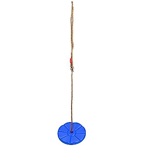 Saucer Tree Swing for Kids Adults，Climbing Rope Tree Swing Indoor Outdoor Disc Hanging Seat Playing Outdoor Play Equipment Children Toys(蓝色)