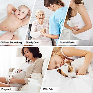 NTBED Waterproof Mattress Protector Cover King Size Deep Pocket Polyester Bed Mattress Pad Cover Solid Color Fitted Sheet (80” x 78” (Dark Grey, King)