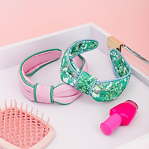 Lilly Pulitzer Low Know Headband for Women, Colorful Knotted Headband, Cute Hair Accessories for Women (Blossom Views)