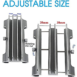 Vertical Laptop Stand [Upgrade Version], 3 Slots Space-Saving Aluminum Desktop Stand Holder with Adjustable Dock Size, Fits All MacBook/Air/Microsoft Surface,Dell,Gaming Laptops (up to 17.3"), Silver