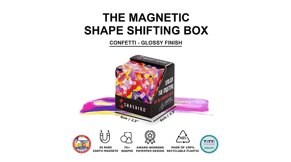Shashibo Shape Shifting Box - Award-Winning Magnetic Puzzle Toy