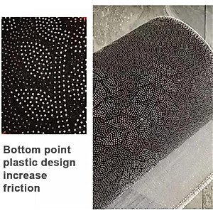 Buffalo Plaid Rug, 6x8ft, Southwestern Rustic Tribal Rug, Pine Cone Maple Leaf Plant Print Rugs,Non-Shedding Plaid Border Carpet,for Bedroom, Living Room, Dining Room Large Floor Mat.