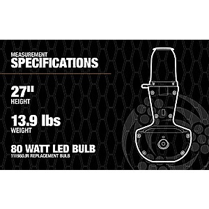 Wobble Light 111206 Wobbel Light LED, Yellow/Black