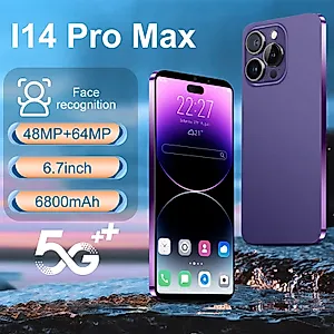 Tangxi Unlocked Android11 Smartphone,4GB RAM 64GB ROM Cell Phone,16MP Camera,Ten Cores Processor,Face Recognition,WiFi,BT,FM,GPS,7000mAh,
