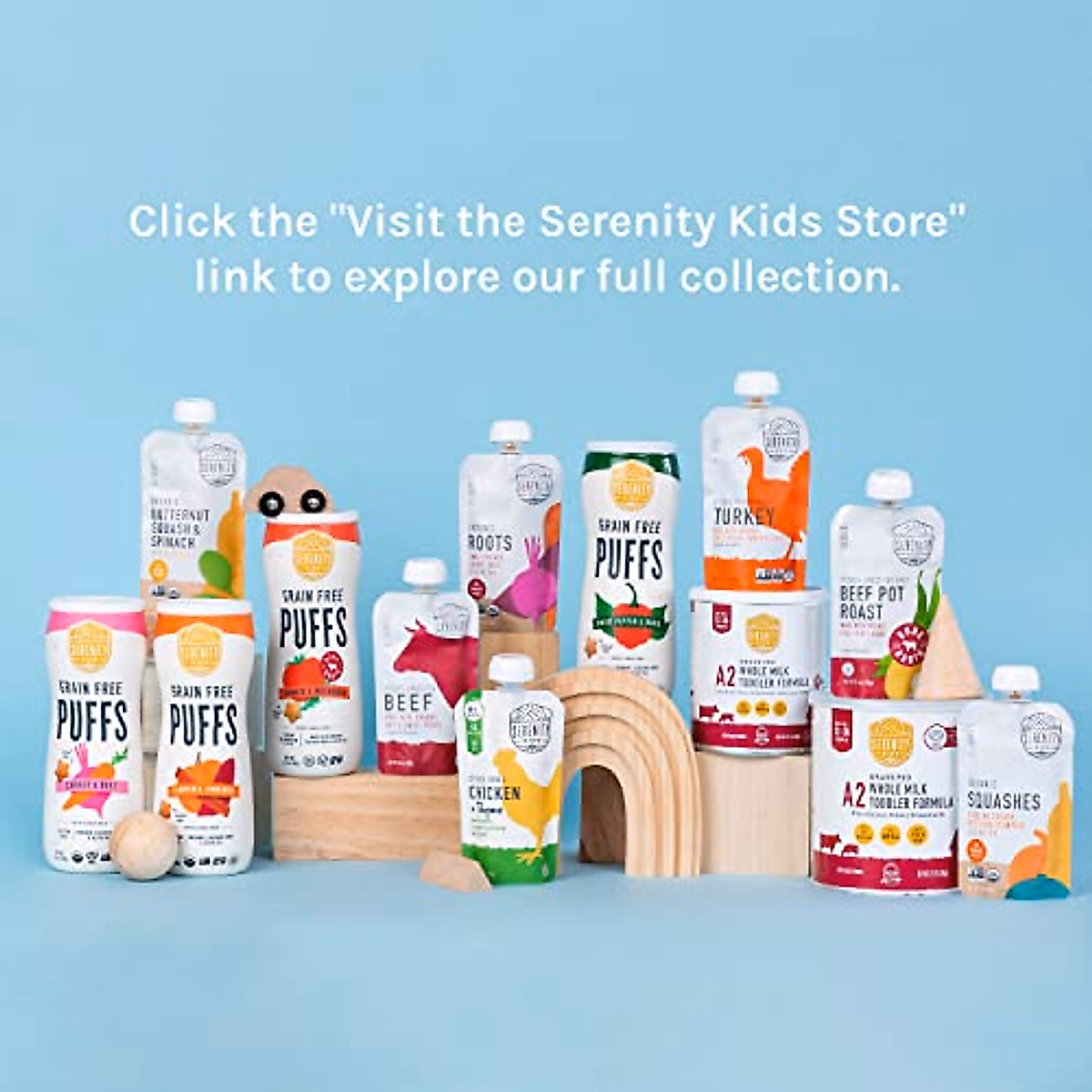 Serenity Kids 6+ Months USDA Organic Veggie Puree Baby Food Pouches | No Sugary Fruits or Added Sugar | Allergen Free | 3.5 Ounce BPA-Free Pouch | Squashes | 1 Count