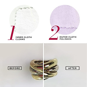 CONNOISSEURS Premium Edition Ultrasoft Gold Polishing Cloth with Anti-Tarnish, Large Value Size 14x14 Inches