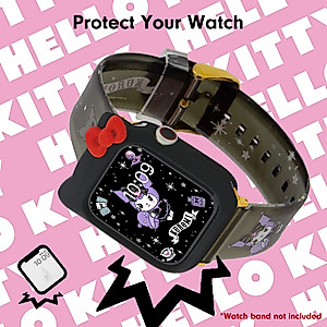 Sonix x Sanrio Apple Watch Cover | Bumper Case for Apple Watch | Protective Silicone Cover | Fits 38mm/40mm/41mm | Hello Kitty - Black