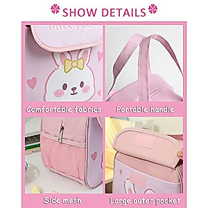 𝗖𝘂𝘁𝗲 𝗟𝘂𝗻𝗰𝗵 𝗕𝗮𝗴 Kawaii Animal Lunch Box Insulated Lunch Bag for Women Durable Reusable Tote Bag
