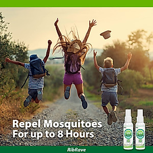 Mosquito Repellent Spray for Body, Insect Repellent Spray Natural Bug Repellent for Skin DEET-Free Travel Size 2 Fl Oz (2 Pack)