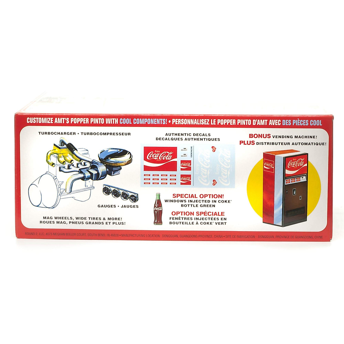 AMT Popper 1977 Ford Pinto w/Coke Machine (Coca-Cola) 2T Model Kit Replica (AMT1166M)