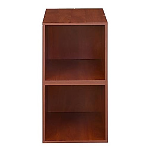 Niche Cubo Storage Organizer Open Bookshelf Set- 2 Cubes- Cherry