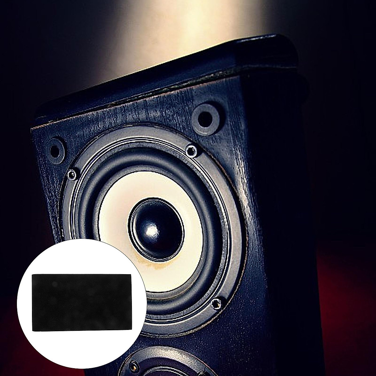 Loudspeaker Acoustic Foam 2PCS Speaker Acoustic Pads Foam Studio Monitor Speaker Cushion High Density Acoustic Foam for Sound Improvement Vibrations Speaker Foams Pad