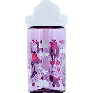 CamelBak Eddy+ Kids BPA-Free Water Bottle with Straw, 14oz Unicorn party