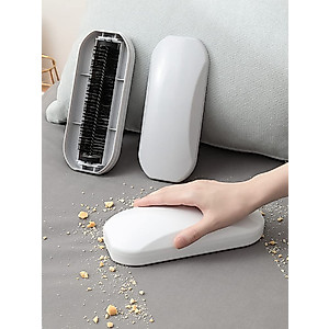 GIZTAT Crumb Sweeper Reusable Handheld Crumb Brush Crumb Sweeper Home Soft Hair Debris Collector for Table, Mat, Bed Sheets, Sofas, Clothes Cleaning Brush