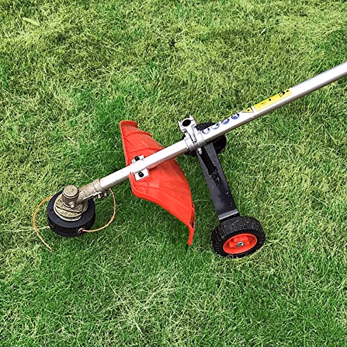 KALAWW Adjustable String Trimmer Support Wheel Attachment 26mm(1 inch) and 28mm(1.1 inch) for Weed Trimmer Gas String Trimmer Petrol/Electric Brushcutter Strimmer