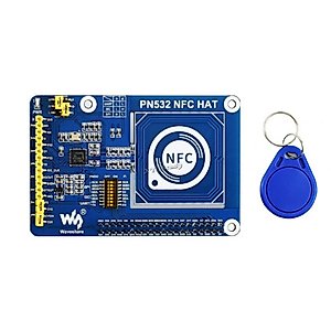 CW-RPi PN532 NFC HAT for Raspberry Pi, I2C / SPI / UART, NFC Enabler, MIFARE Classic 1K Card Included